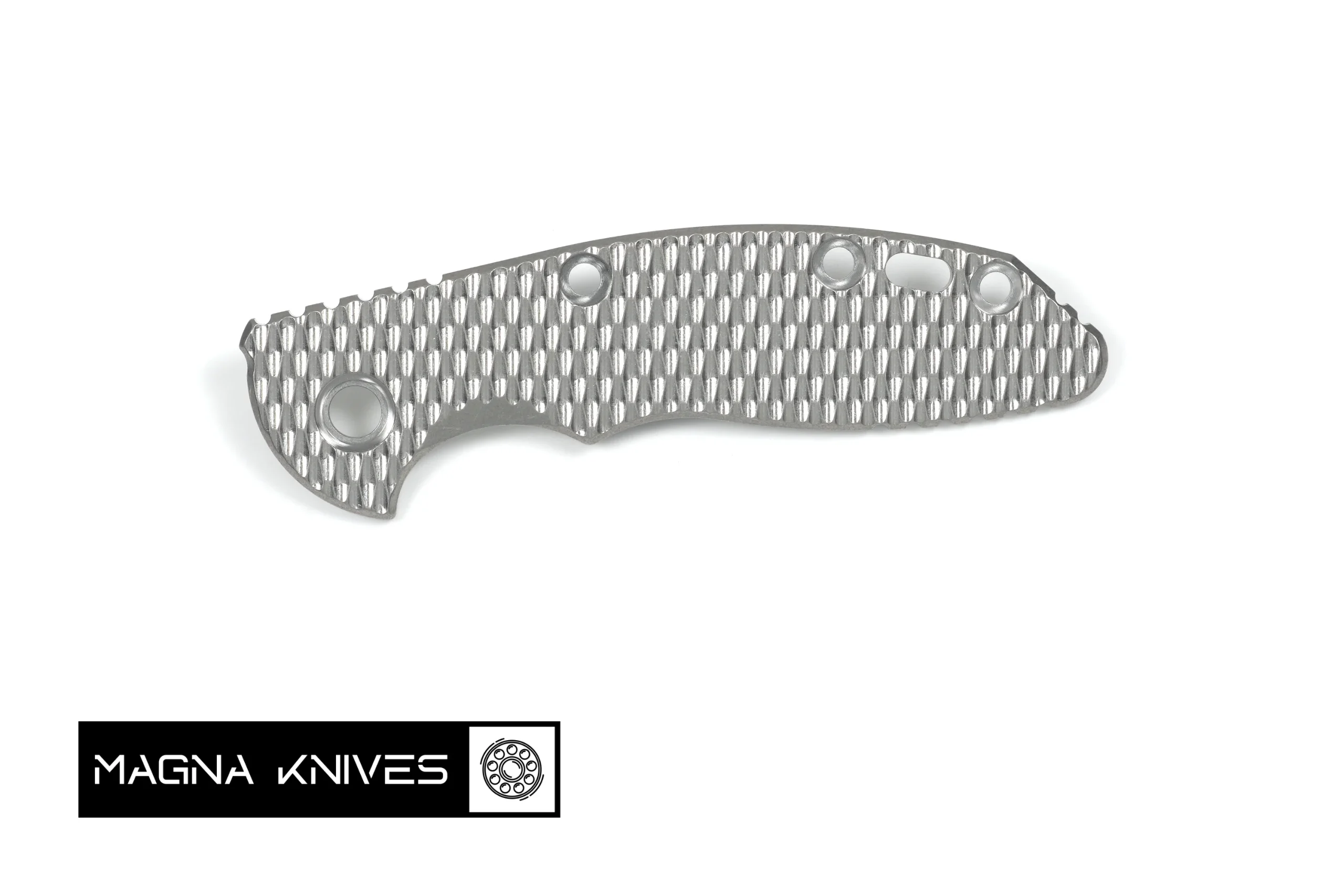 Hinderer XM-18 3″ Textured Titanium Scale – Stonewashed - Magna Knives