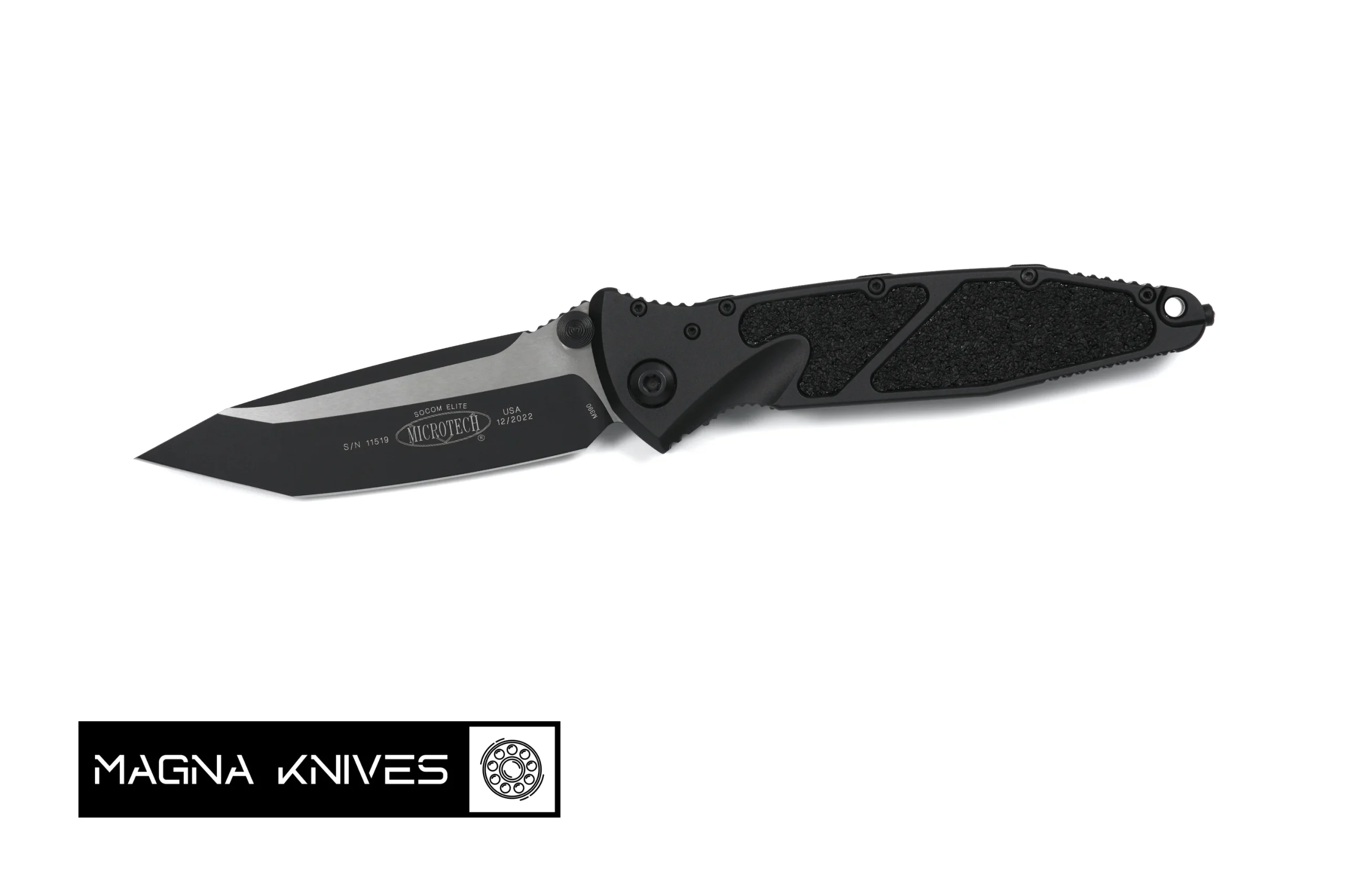 Microtech Socom Elite Tanto Manual – Two Tone DLC Blade - Magna Knives
